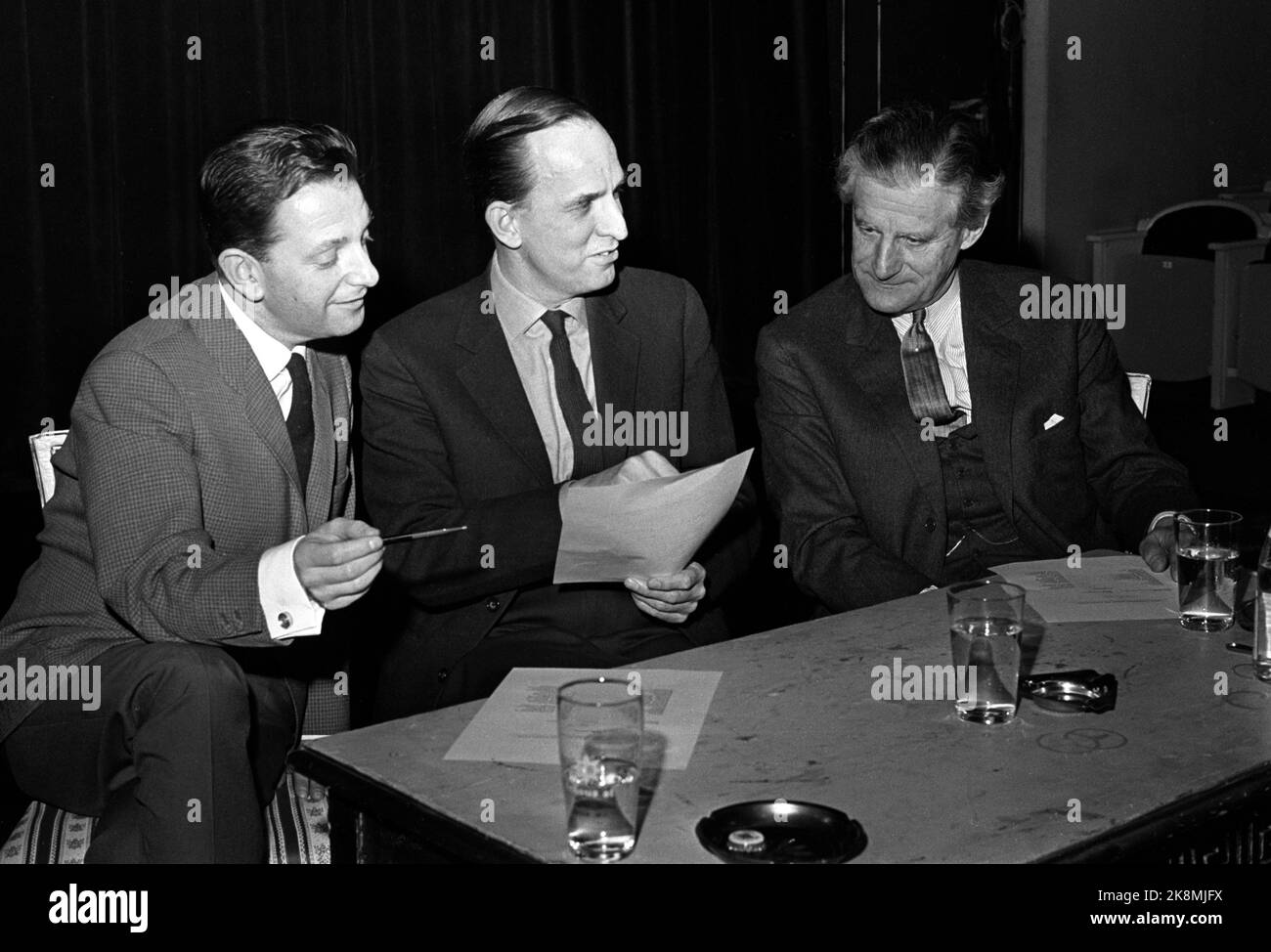 Oslo 19670121. Ingmar Bergman est instructeur invité au Théâtre ...