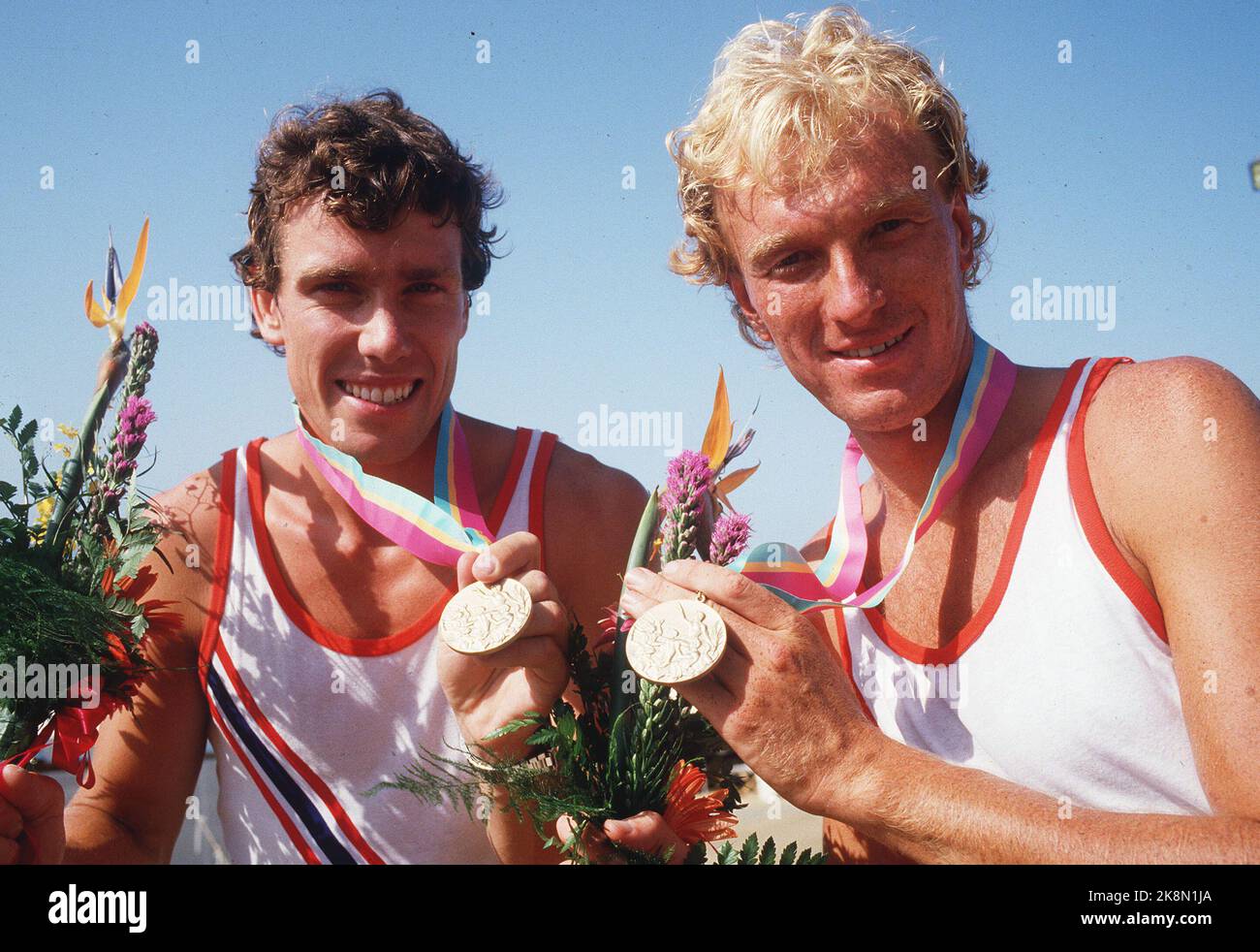 19840805 les jeux olympiques de los angeles aviron Banque de ...