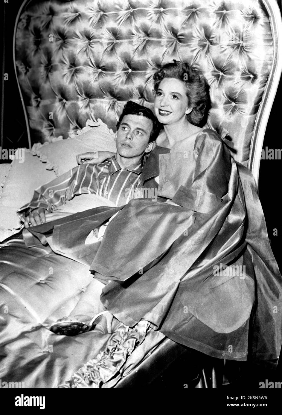 Oslo 1956 les acteurs wenche foss Banque de photographies et d’images à ...