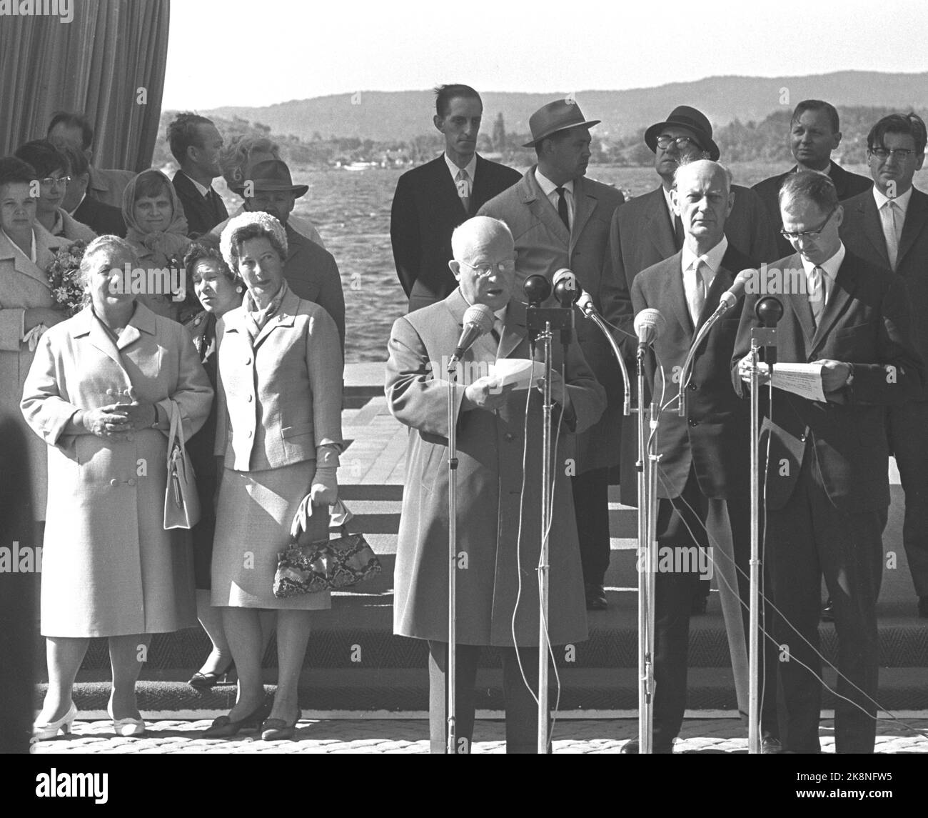 Oslo 19640629. Le dirigeant soviétique Nikita Khrouchtchev lors d'une ...