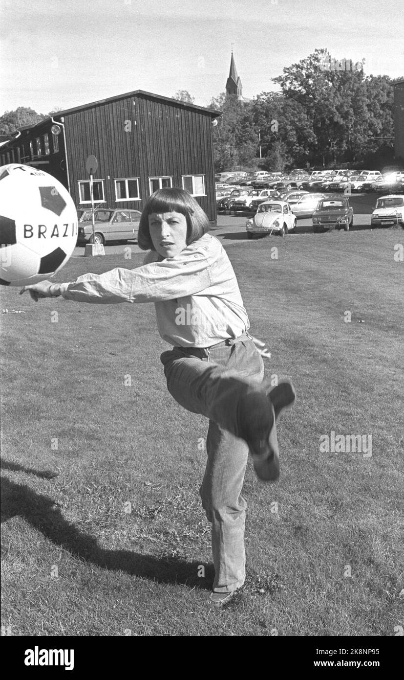 Oslo 19780921 karen marie ellefsen dans nrk sporten photo Banque de ...