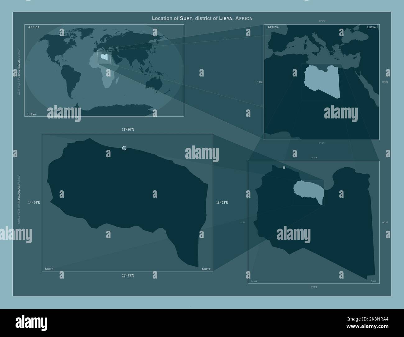 Map of sirte Banque de photographies et d’images à haute résolution - Alamy