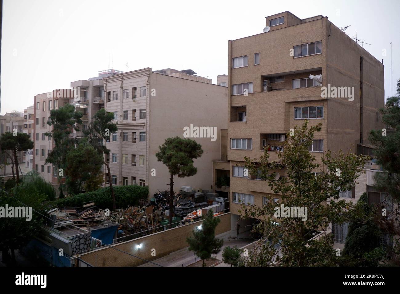 Téhéran, Téhéran, Iran. 23rd octobre 2022. Vue sur les bâtiments résidentiels du centre de ...