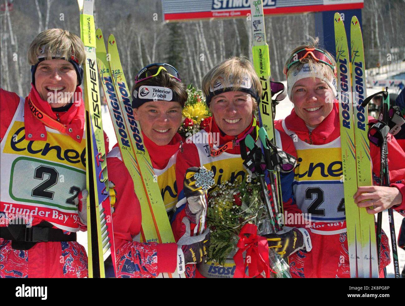 Thunder Bay, Canada 19950316. Coupe du monde de ski. Ski de fond ...