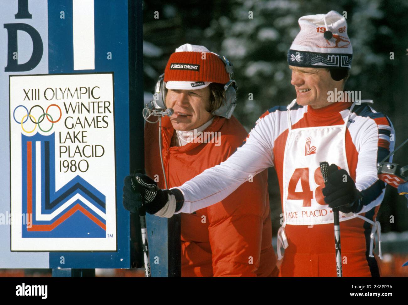 Lac olympique placide ski de fond Banque de photographies et d’images à ...