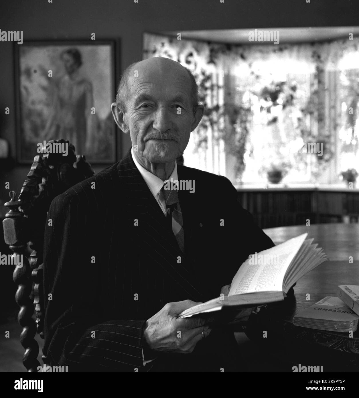 Oslo 19570206 auteur johan bojer 1872 1959 Banque de photographies et d ...