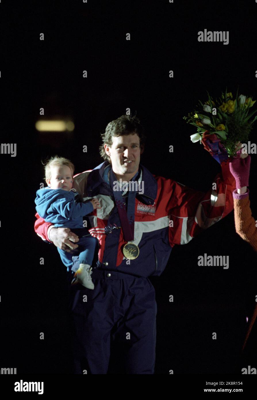 Hamar Jeux olympiques d'hiver de 19940218 à Lillehammer. DaN Jansen ...