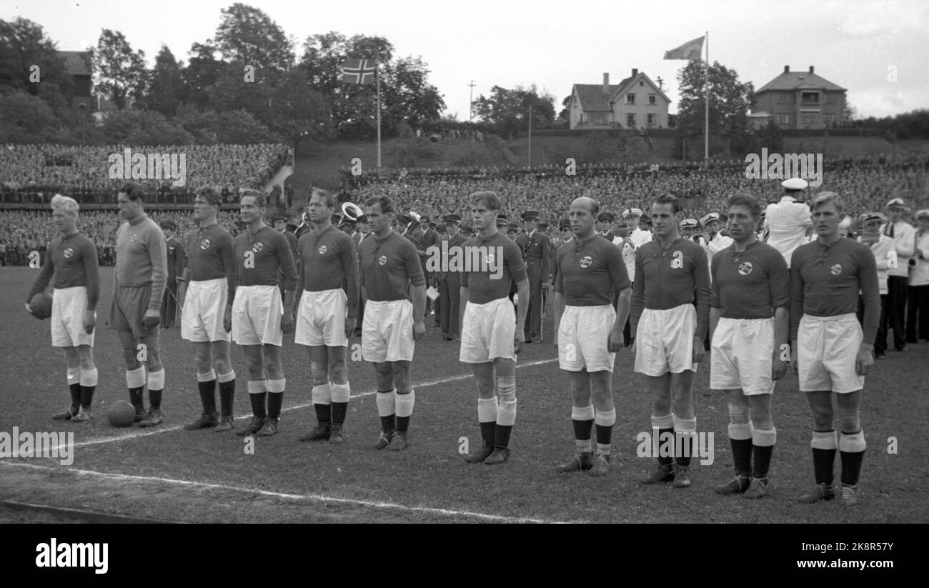 Oslo 19460915: Football - match international Norvège - Suède (0-3 ... Oslo 19460915: Football - match international Norvège - Suède (0-3 ...