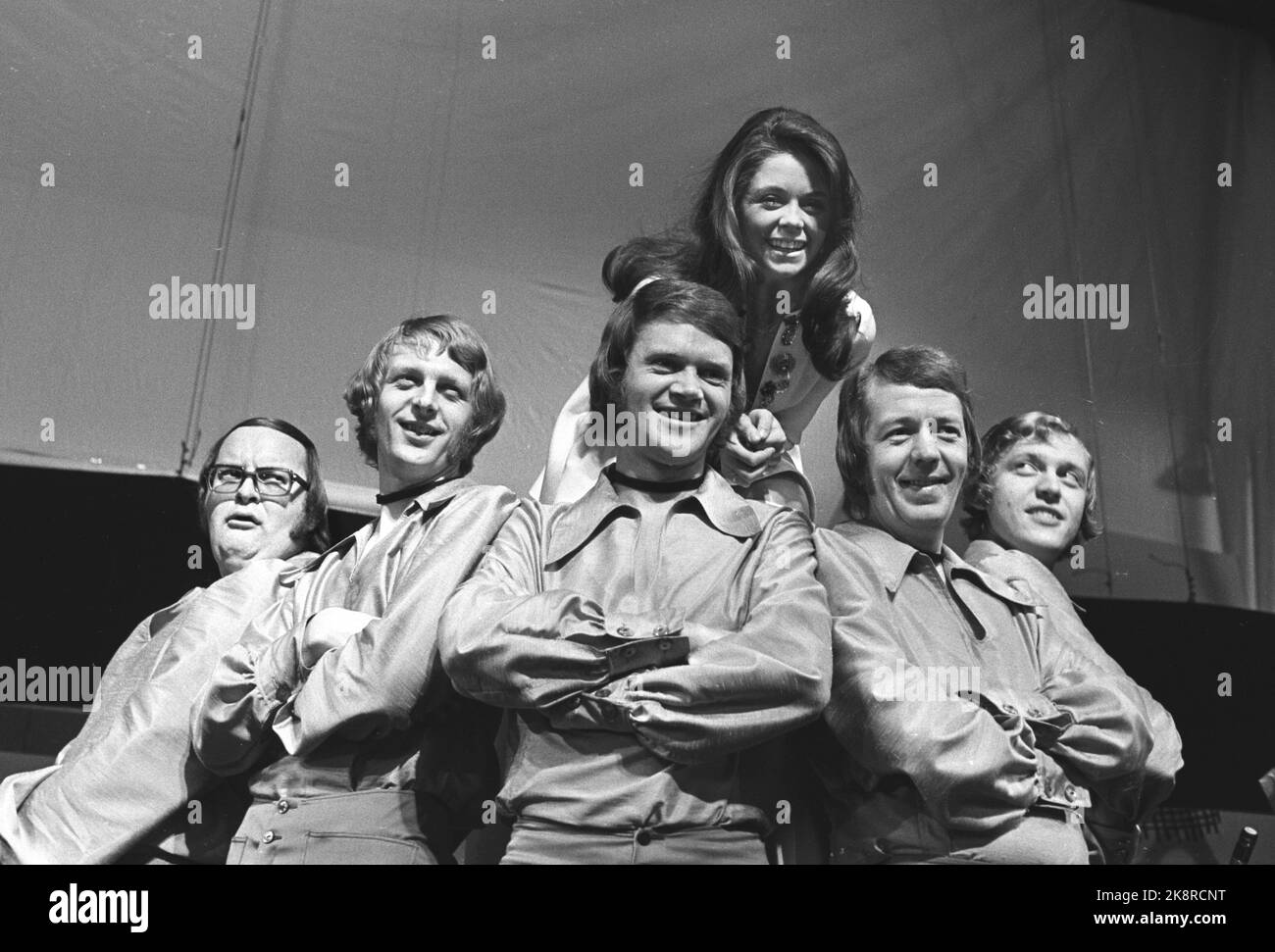 Oslo 19720206. L'artiste Wenche Myhre lors de la première avec le ...