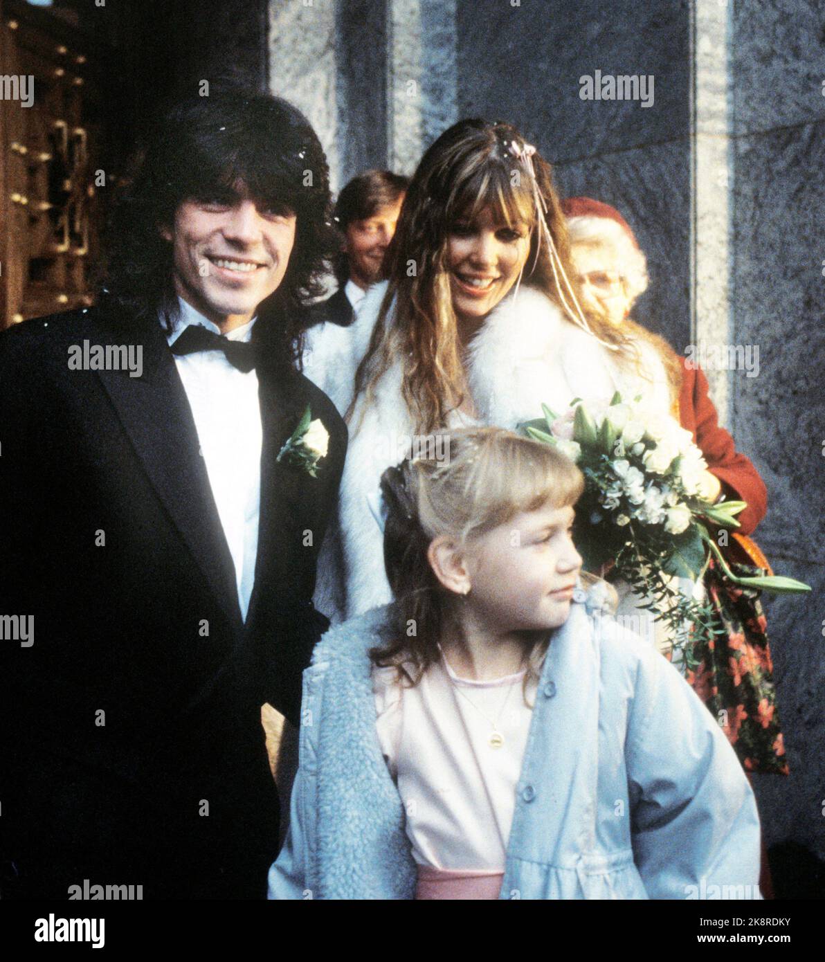 Le joueur de football d'Oslo 19841221 Erik Solér se Marie à l'hôtel de ...