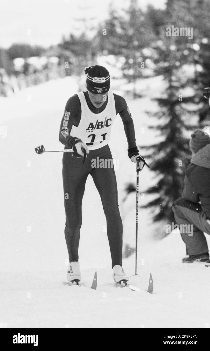 Per lochen ntb ski ski de fond pleine figure action Banque de ...