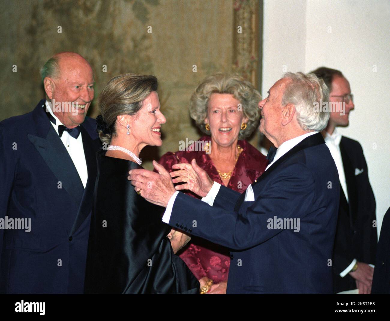 Oslo 19921004. Elisabeth Ferner (fille de la princesse Astrid et Johan ...