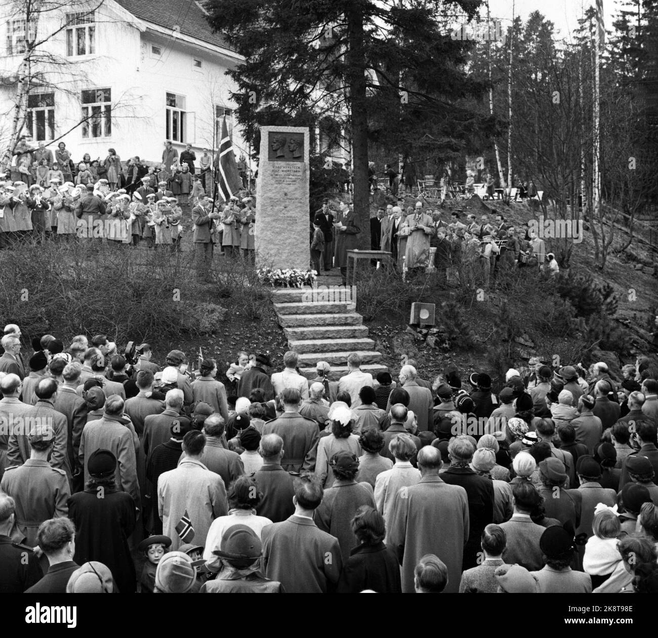 Oslo 1955 le bateau de rolf wickstrom et viggo hansteen Banque de ...