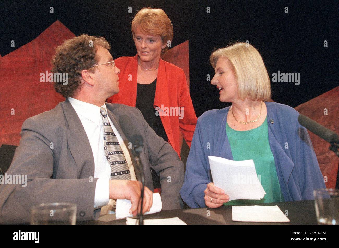 Oslo 19970611. Anne Enger Lahnstein (SP), chef du parti, en ...