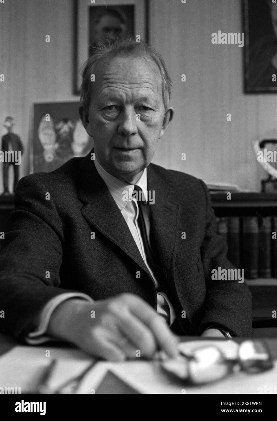 Oslo 19700106 nils johan rud Banque d'images noir et blanc - Alamy