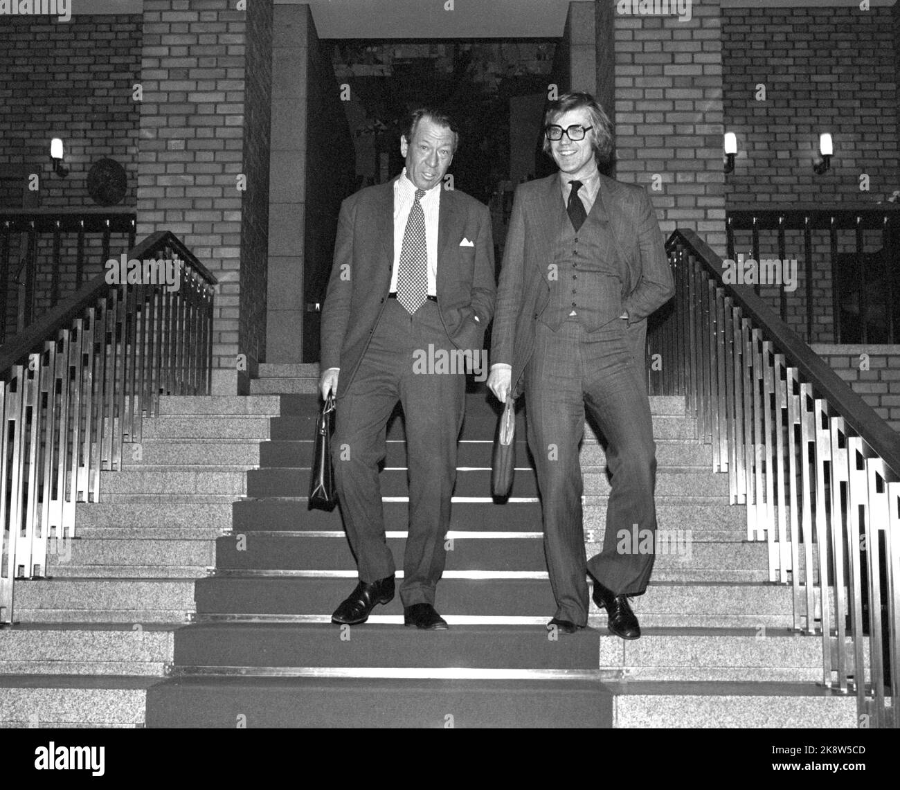 Oslo 19731217: Une journée au ministre du Commerce Jens Evensen ...