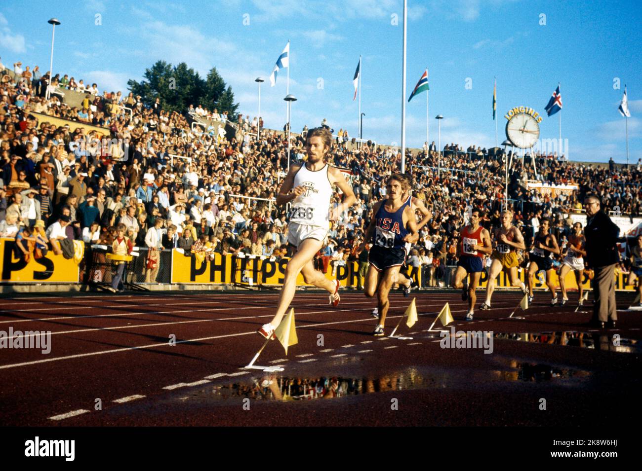 Oslo août 1972 Conférence internationale d'athlétisme à Bislett, pour ...