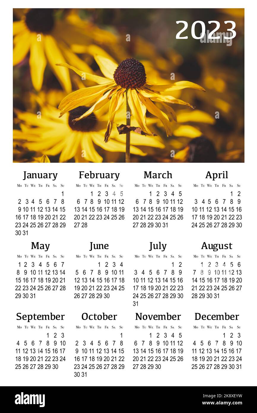 Calendrier 2023 a imprimer Banque de photographies et d’images à haute résolution - Alamy