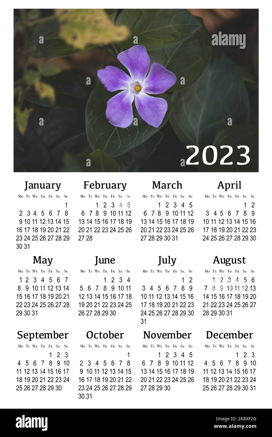 Calendrier 2023 a imprimer Banque de photographies et d’images à haute résolution - Page 2 - Alamy