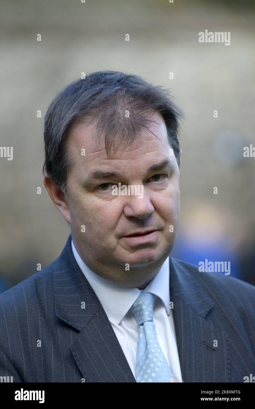 Guy Opperman député (con: Hexham) à Westminster, le jour où Rishi Sunak ...