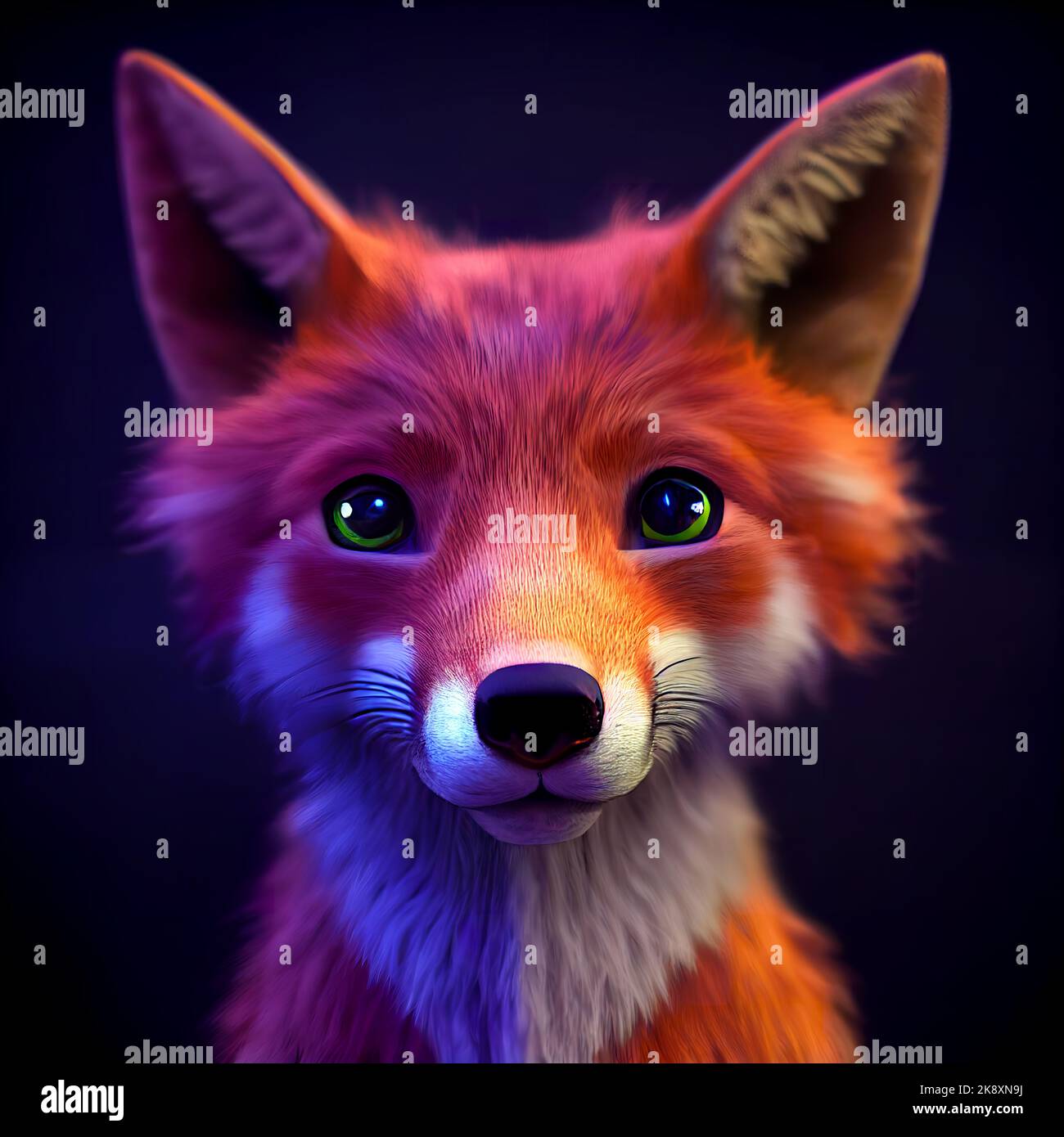 Renard dessin animé Banque de photographies et d’images à haute ...