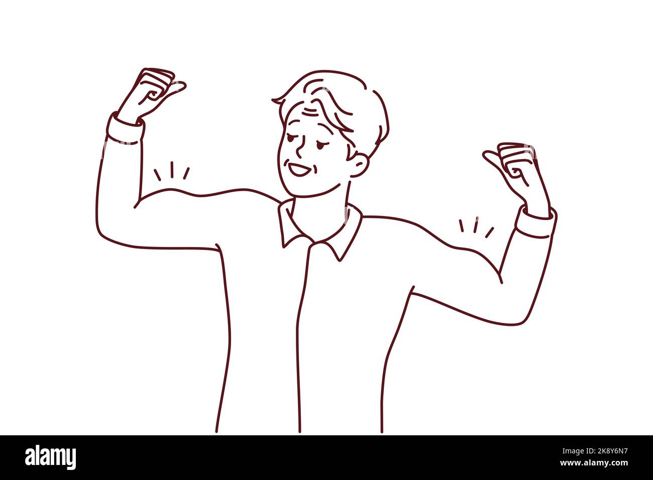 Mature male muscle Banque d'images vectorielles - Alamy