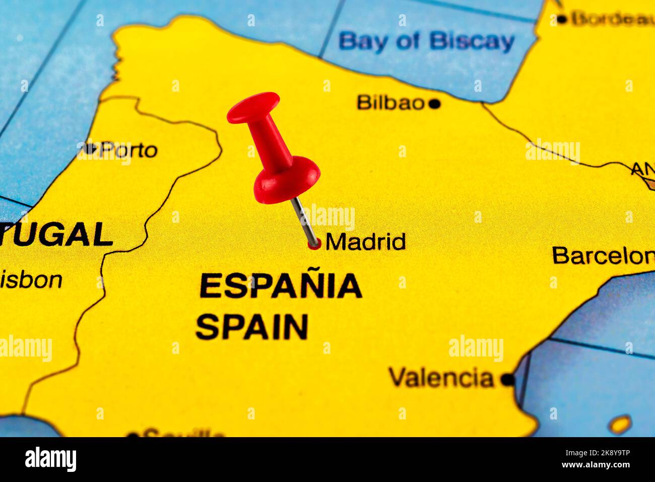 Madrid map Banque de photographies et d’images à haute résolution - Alamy