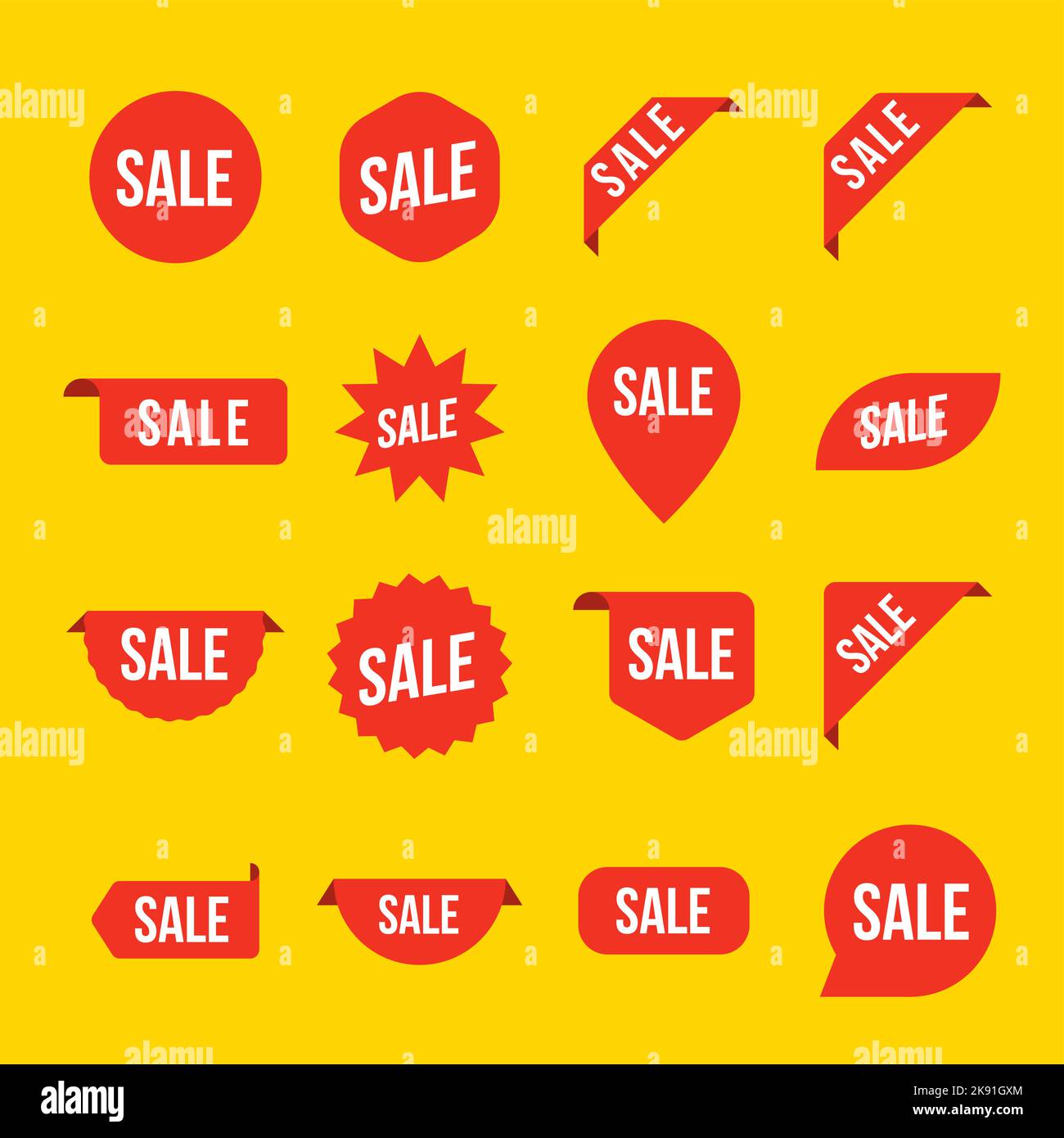 Ensemble d'offres de prix flèche étiquette de vente. Affiche de ...