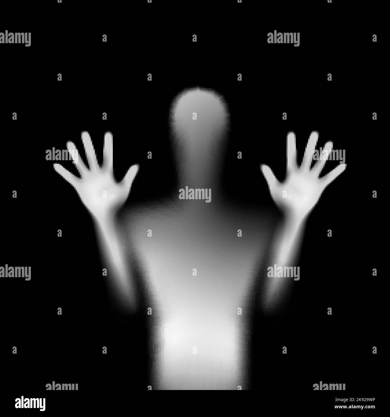 Ombre humaine effrayante Banque d'images noir et blanc - Page 2 - Alamy