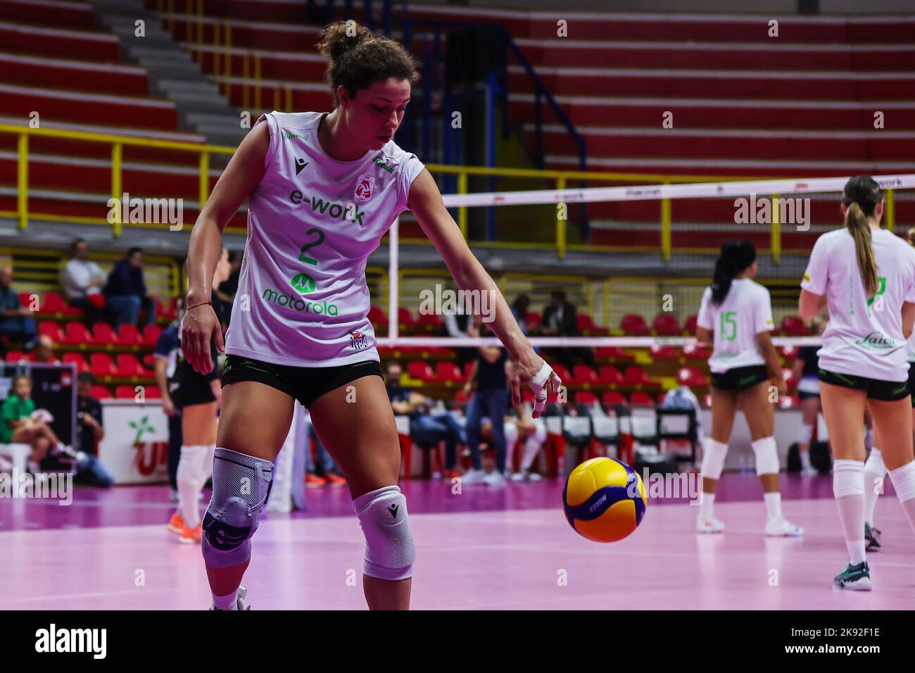 Alice Degradi #2 de UYBA Unet E-work Busto Arsizio pendant le Trofeo ...