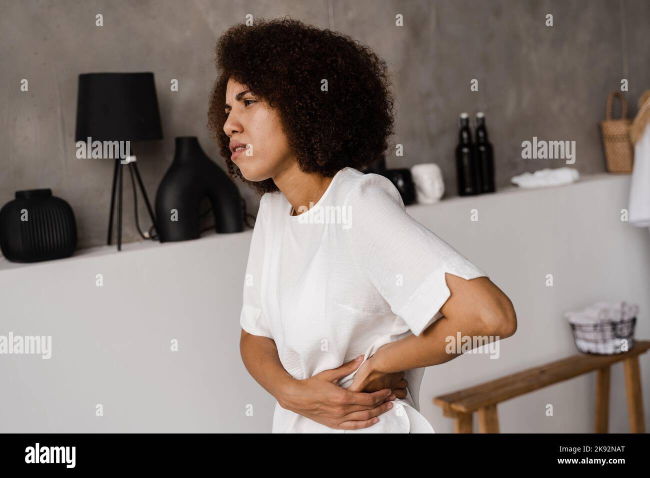 Infection rénale pyélonéphrite infection urinaire. La femme afro ...