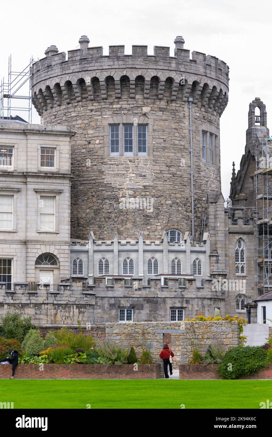Irlande Eire Dublin Château de Dublin médiéval Norman Record Tower ...