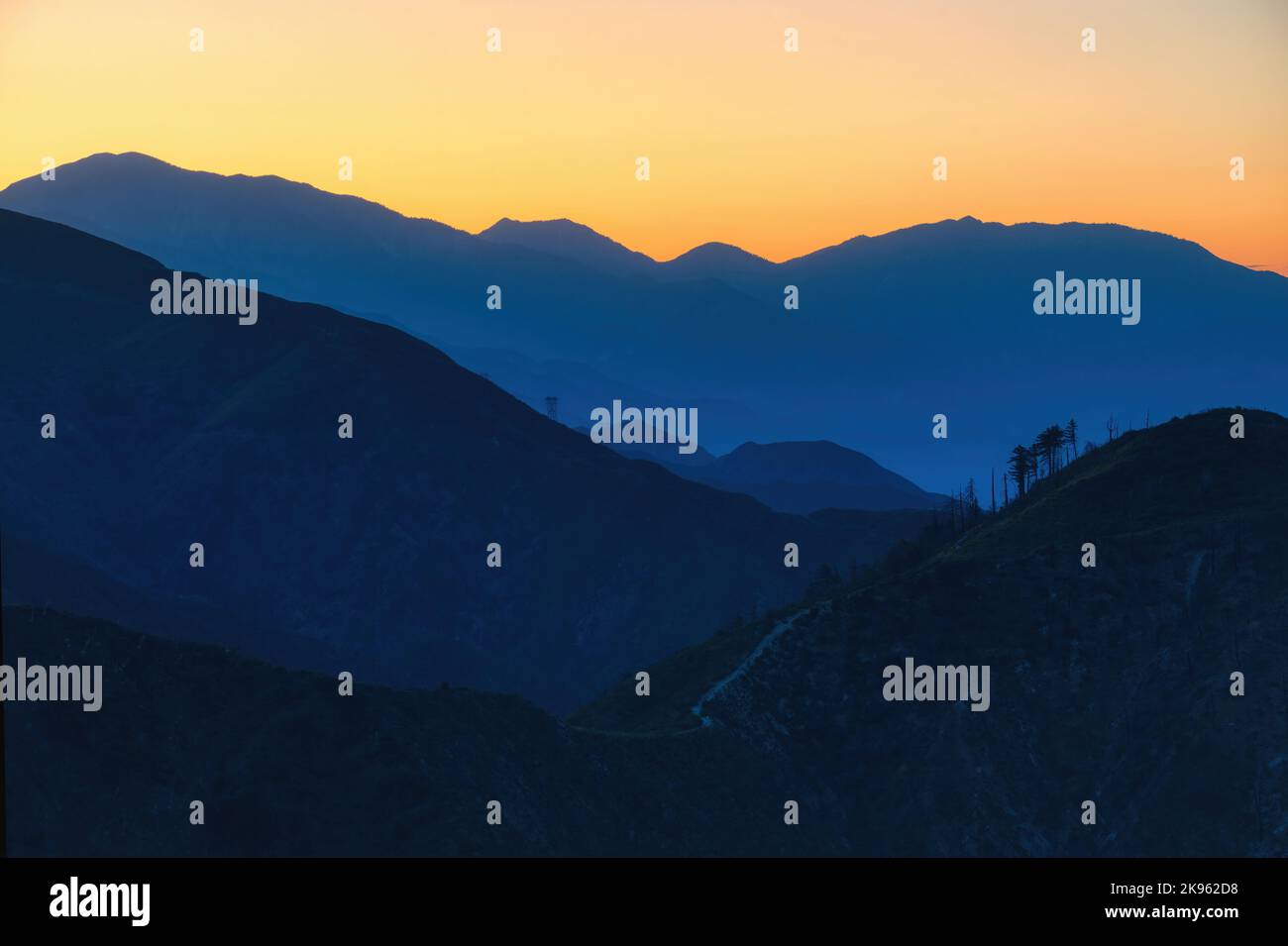 Une vue à couper le souffle sur le Mont Wilson dans la forêt nationale ...