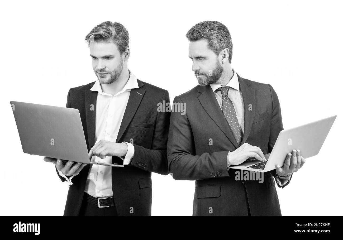 Courtiers en informatique Banque d'images noir et blanc - Alamy