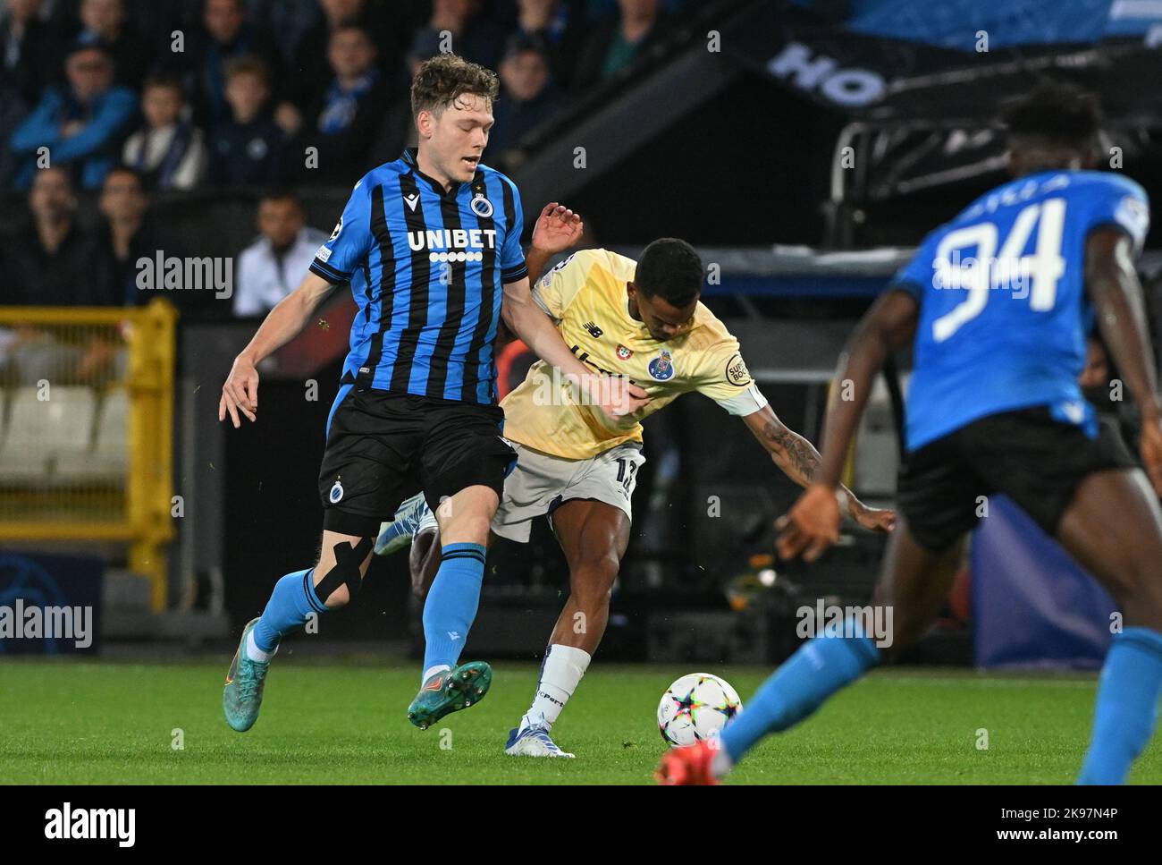 Brugge , Belgique . 26/10/2022, Andreas Skov Olsen (7) du Club Brugge ...