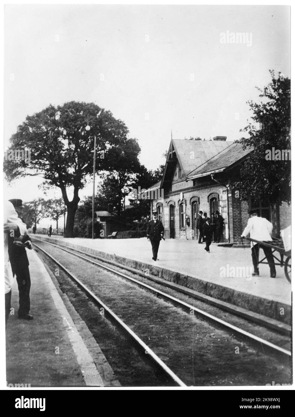 Le nom était 1943 la mine de Billesholm. La gare construite en 1875 par ...