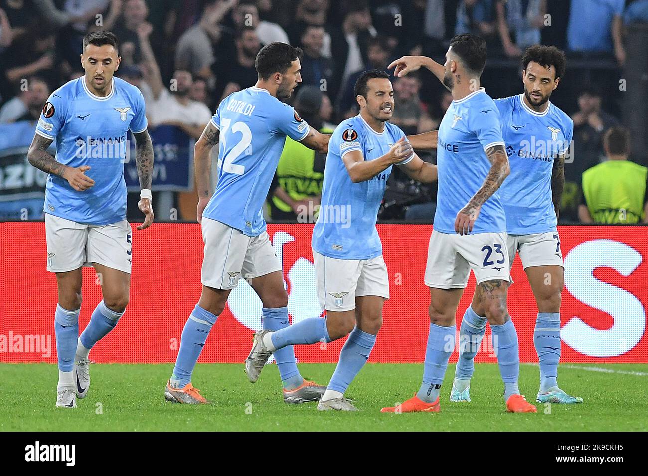 27th octobre 2022; Stadio Olimpico, Rome, Italie: UEFA Europa League ...