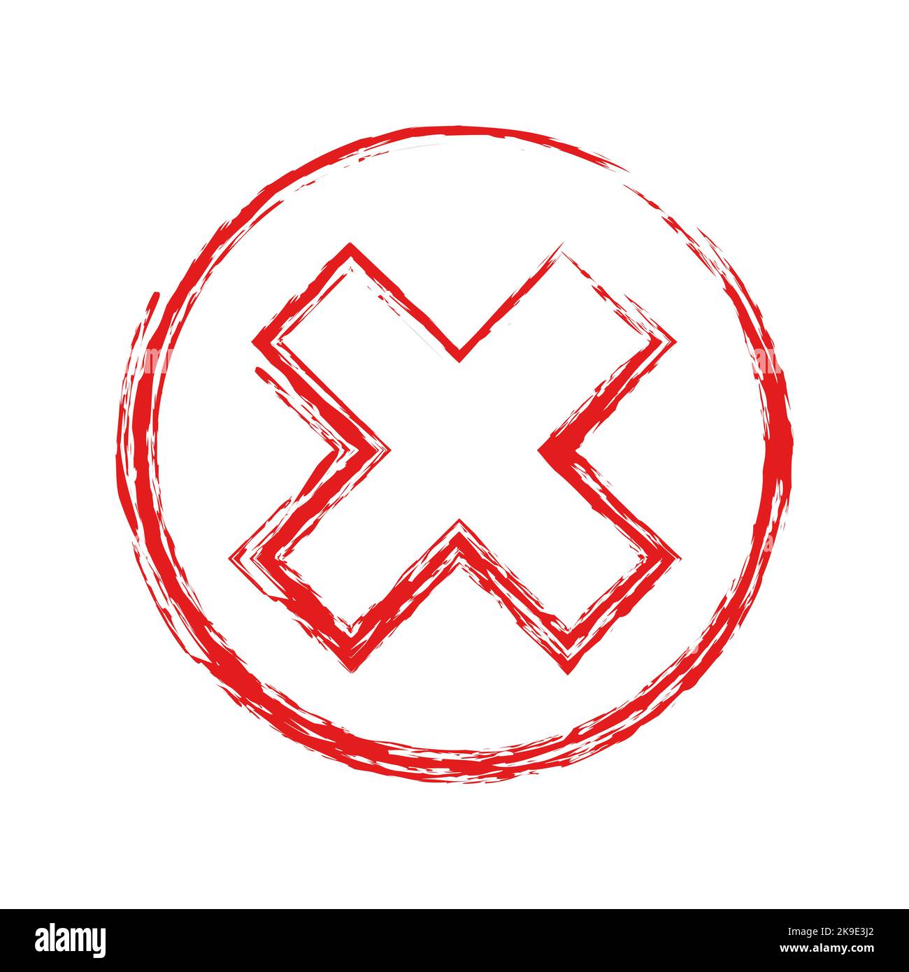 Symbole de croix de transfert et d'interdiction. Pas de symbole, ne pas ...