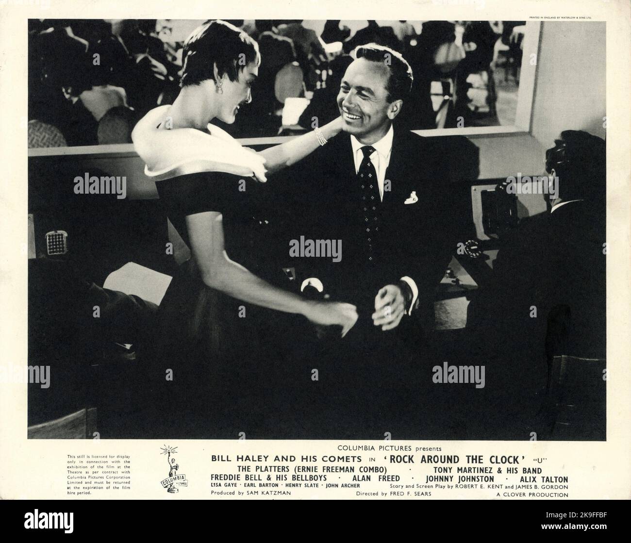 ALIX TALTON et JOHNNY JOHNSTON dans ROCK AUTOUR DE L'HORLOGE 1956 ...