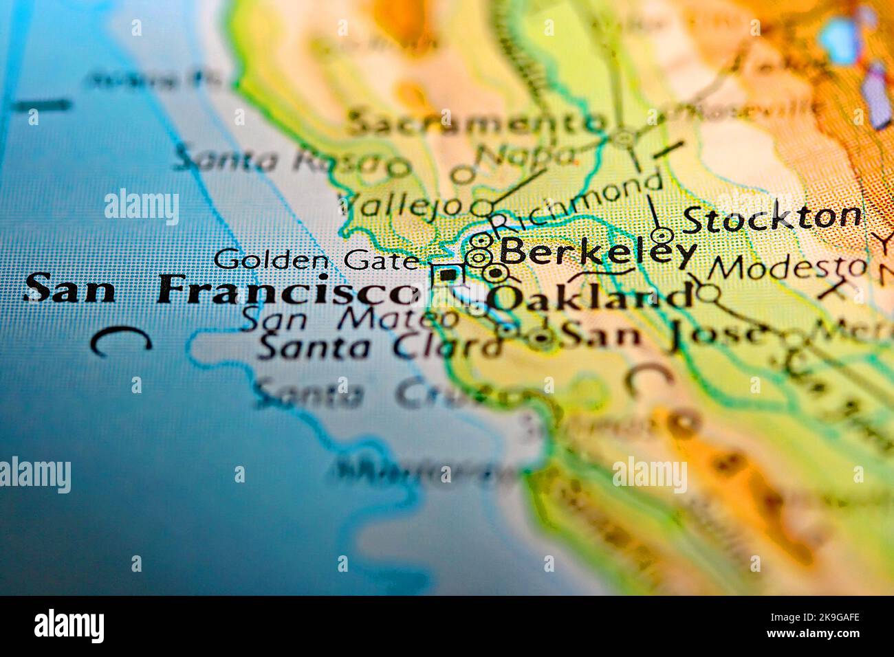 Mappa di san francisco Banque de photographies et d’images à haute ...