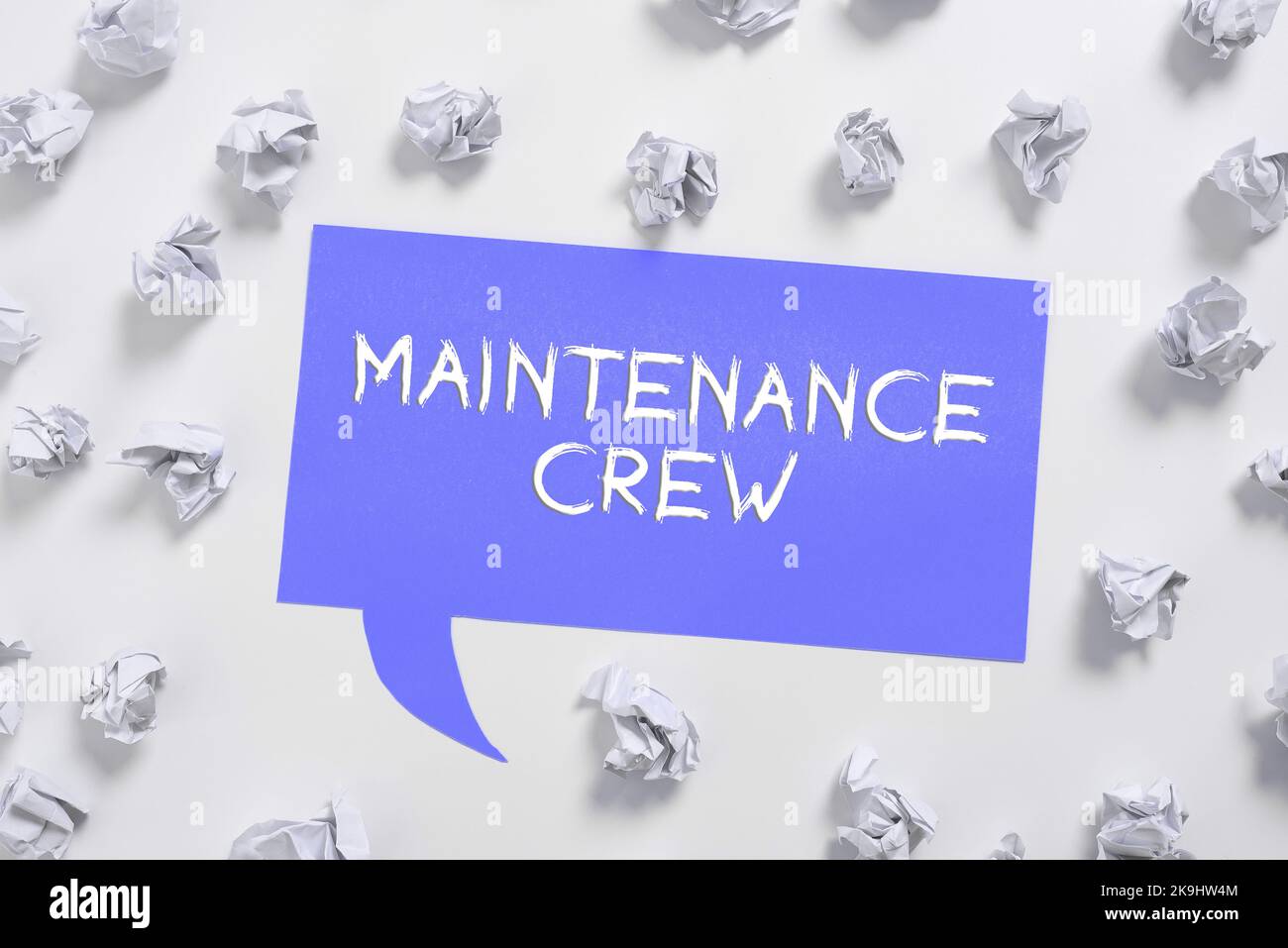 Équipe de maintenance de l'affichage conceptuel. La présentation de l ...