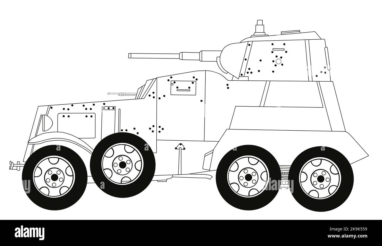 Armoured car ba 10 Banque d'images détourées - Alamy