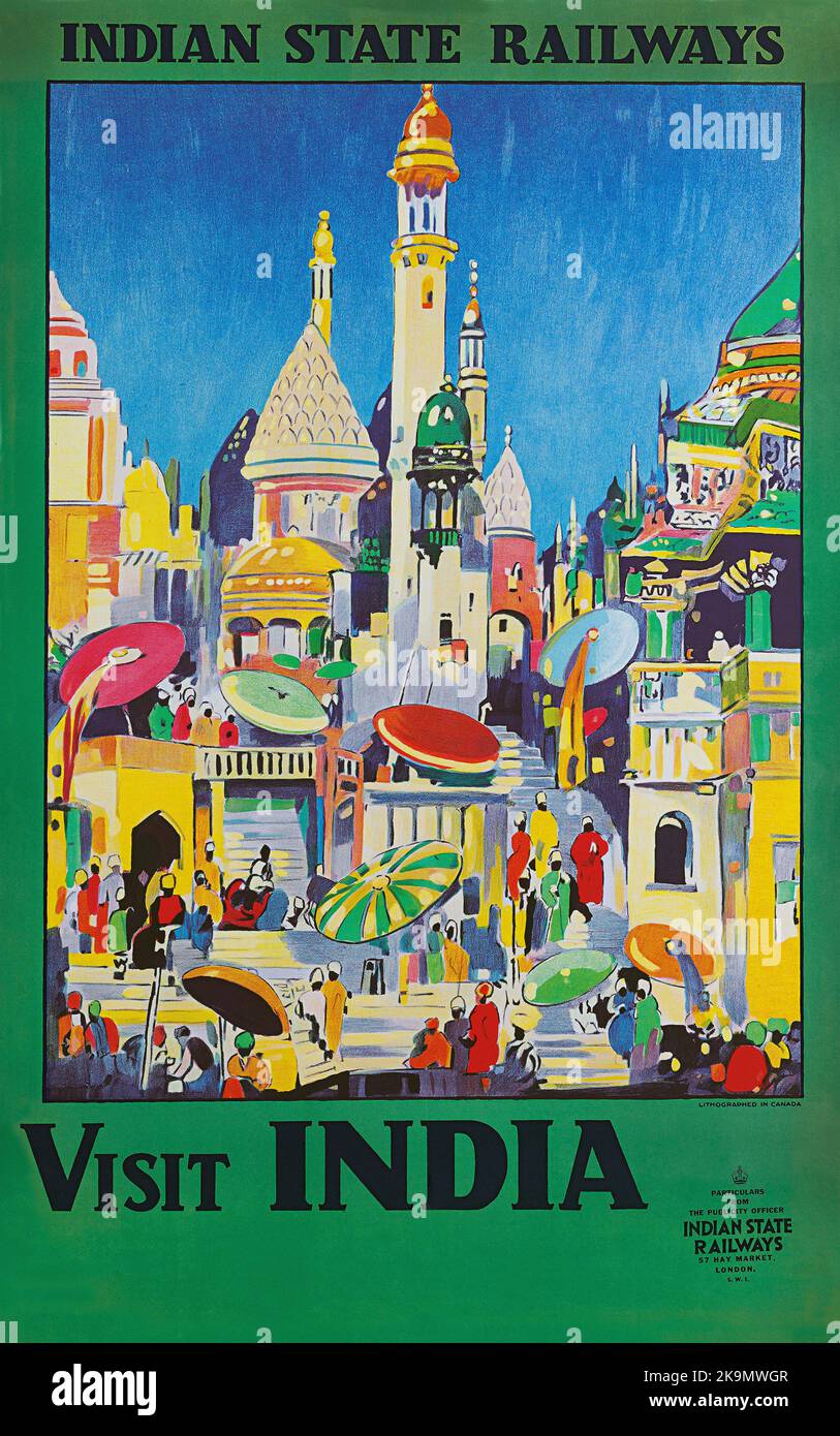 Indian travel poster Banque de photographies et d’images à haute ...