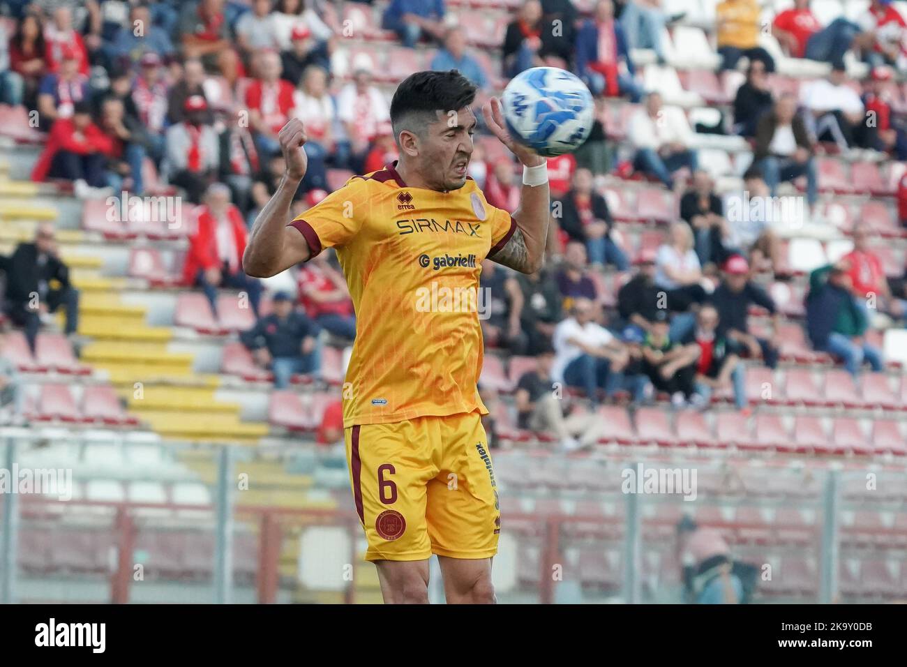 visentin santiago (n.6 comme cittadella) pendant le match de football ...