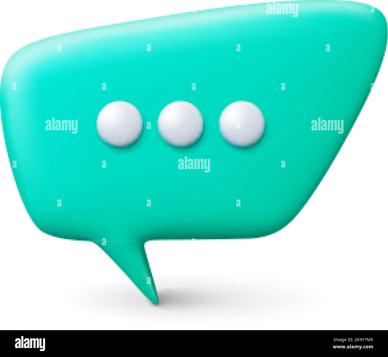 Motif bulle de conversation 3D. Ballon de parole, réflexion ou ...