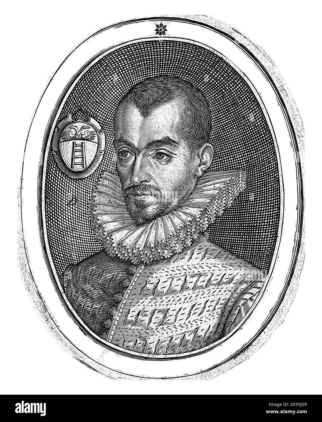 Portrait de l'humaniste Josephus Scaliger, fils de Julius Caesar ...