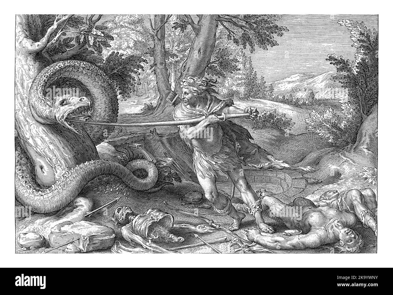 Cadmus greek mythology Banque d'images noir et blanc - Alamy