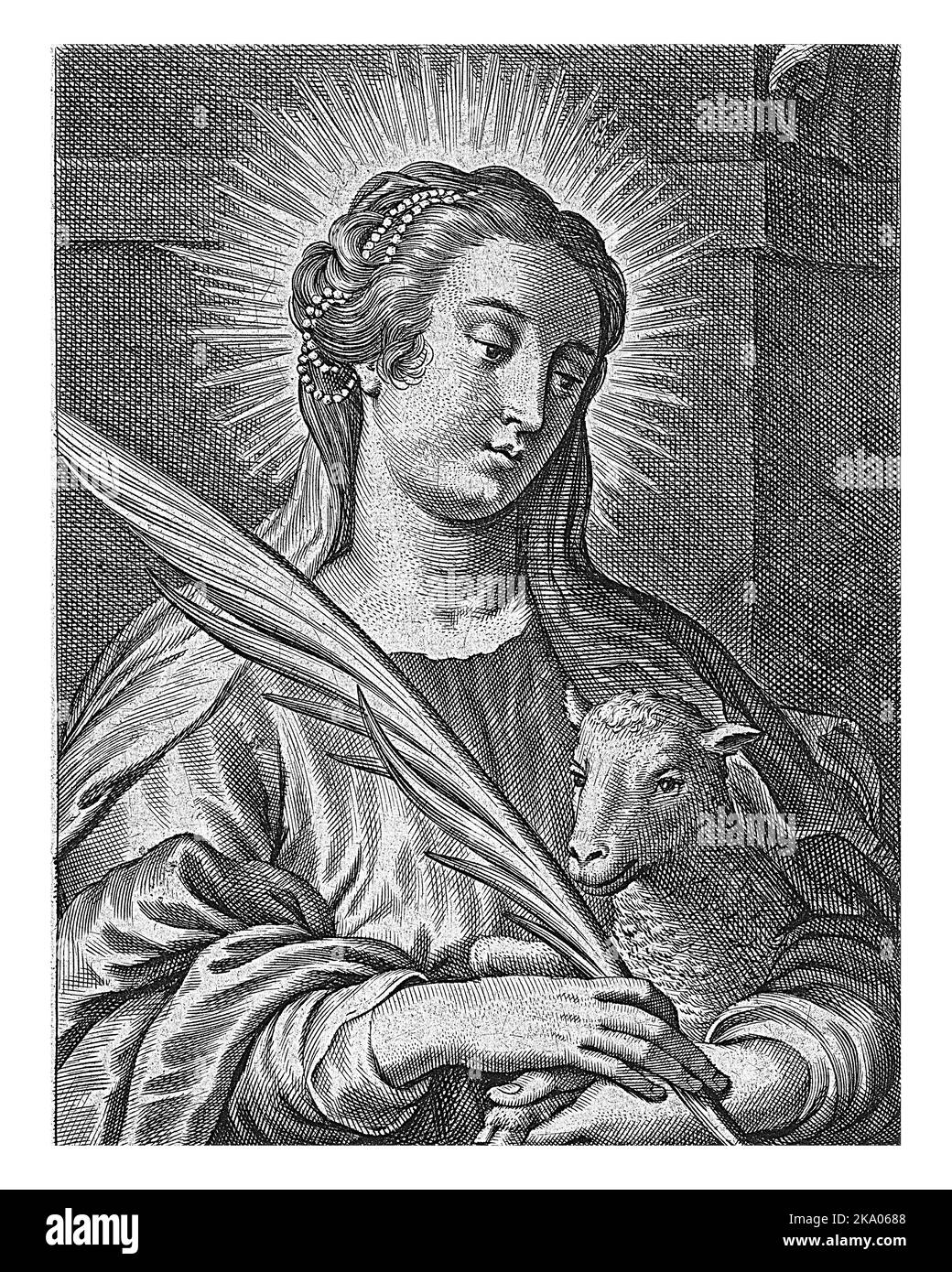 Saint agnes of rome Banque d'images détourées - Alamy