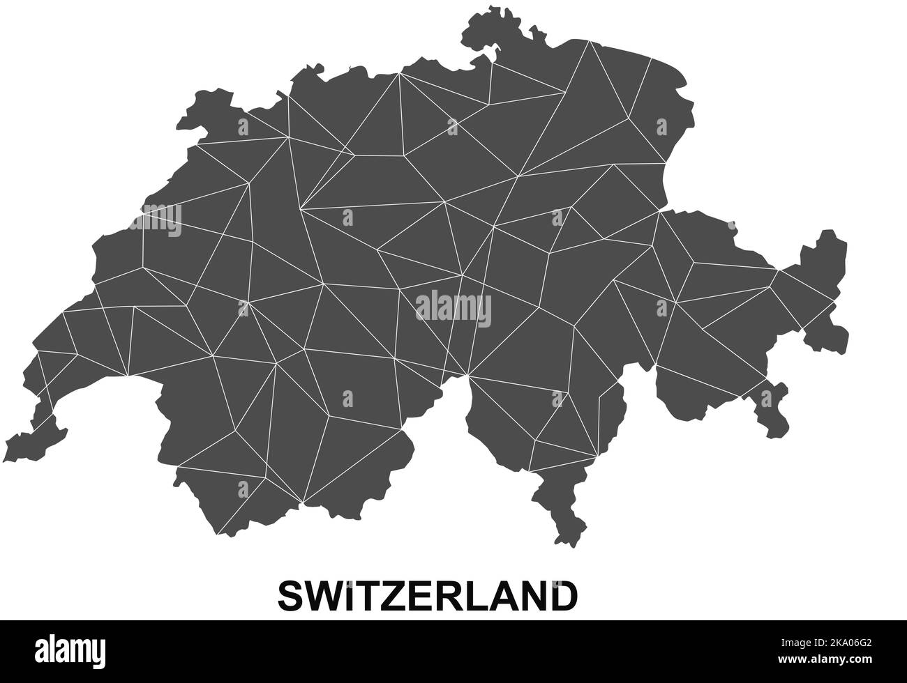 Carte suisse administrative Banque de photographies et d’images à haute ...