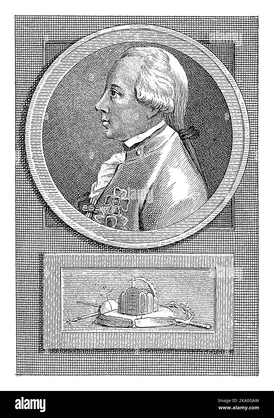 Portrait de François II Josef Karel, empereur romain-allemand. Au ...